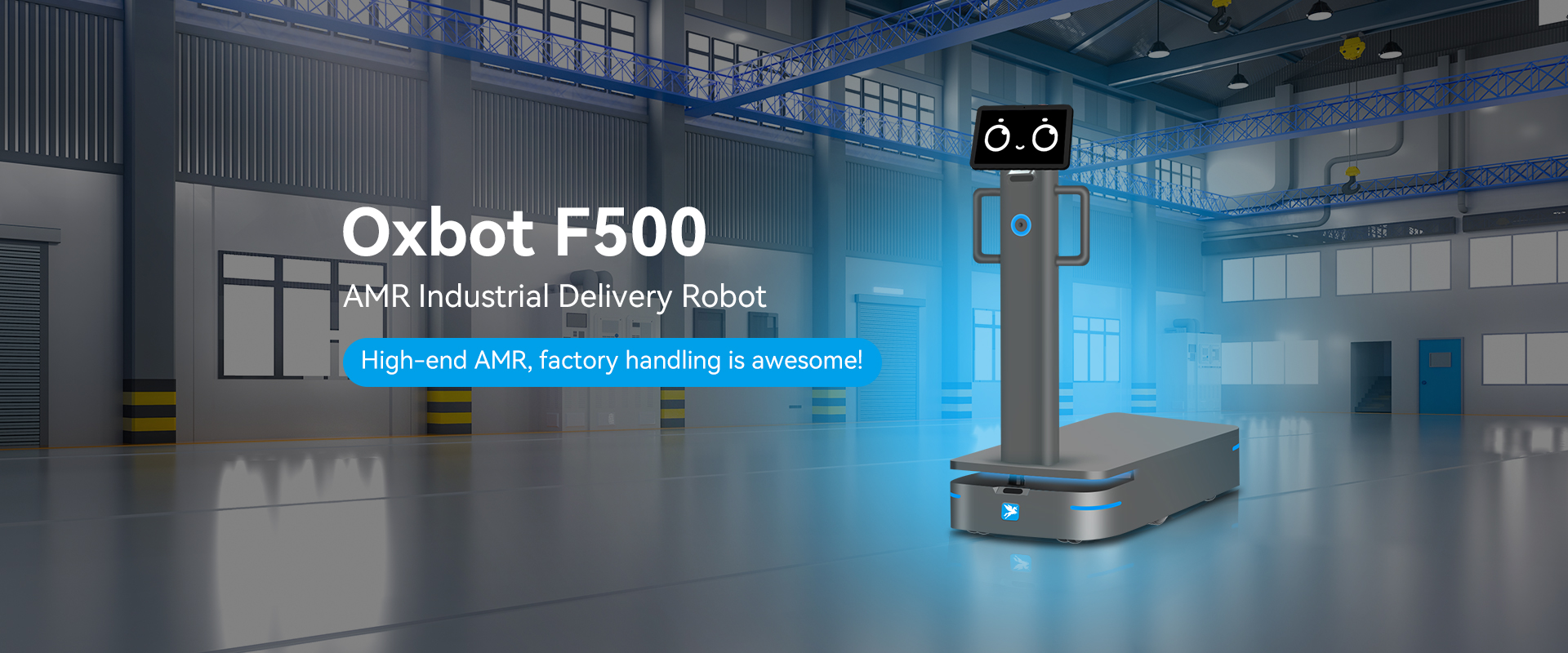 Unlock the new posture of factory logistics, Oxbot delivery robot shock ...